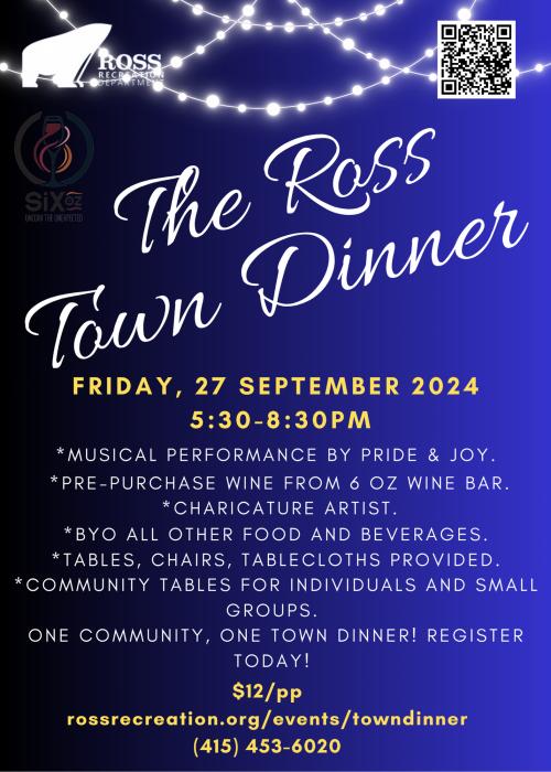 Ross Town Dinner | Town of Ross California